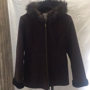 Covington | Jackets & Coats | Covington Chocolate Brown Super Cozy Zip ...